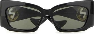 Gucci Interlocking G Rechteckige Sonnenbrille - - Accessories - unisex - Schwarzk - ONE SIZE