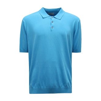 Ballantyne Gestrickter Polo Rollkragenpullover Hellblau - - Knitwear - Herren - Blau - S