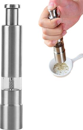 Generic Handliche Pfeffermühle aus Edelstahl Mill für Haushalt und Küche | Salz- und Pfeffermühle, Mini-Gewürzstreuer oder Gewürzmühle der einzelnen Pfeffermü