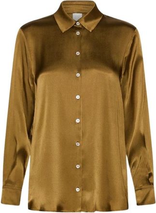Marella Alfio Shirt - Femme - Blouses et Chemises - Vert - Taille: 40 FR