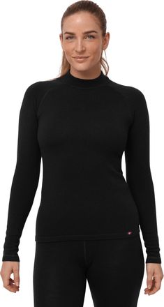 Danish Endurance Merino Thermo Langarm Shirt Damen, Extreme Kälte, Winter & Skiunterwäsche Damen, Schwarz, XXL