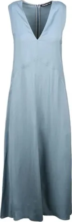Department Five Department Five - Robe Midi Dualist - Femme - Robes - Bleu - Taille: 36 FR