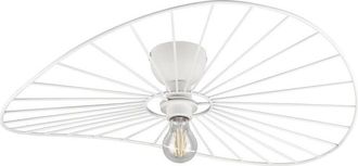 Trio Plafonnier design, Lampe de plafond design en m&eacute;tal Chapeau Blanc en Metal