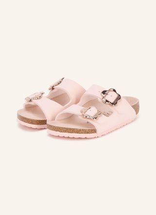 Birkenstock Pantoletten Arizona Flower Buckle rosa
