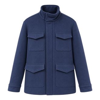 Saint Barth Wollmantel - - Jackets - Herren - Blau - XL