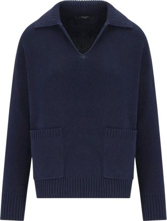 Max Mara Damen, Strickwaren, Blau, XSGröße