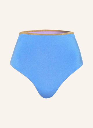 Mymarini Mymarini Highwaist-Bikini-Hose Shine Zum Wenden lila