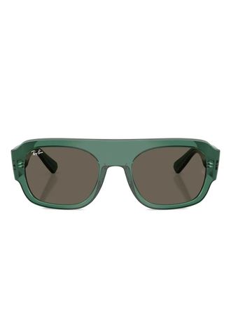 Ray-Ban lunettes de soleil &agrave; monture carr&eacute;e - Vert