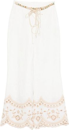 Zimmermann Wanderlust Beaded Embroidered Trousers