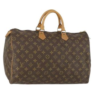 Louis Vuitton Sac &agrave; main en toile Pre-owned - Femme - Pre-owned - Brun - Taille: ONE Size
