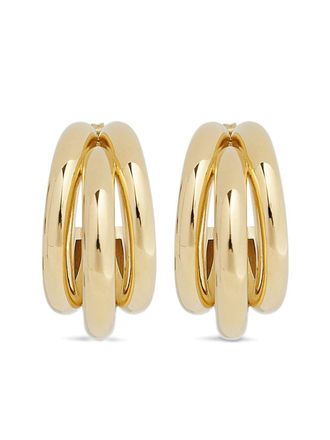 Paco Rabanne Sculptural Half-Circle Earrings - Gold