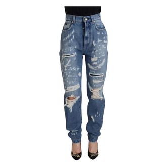 Dolce & Gabbana Zerrissene Denim-Jeans - Indigo Essence - - Jeans - Damen - Blau - 2XS