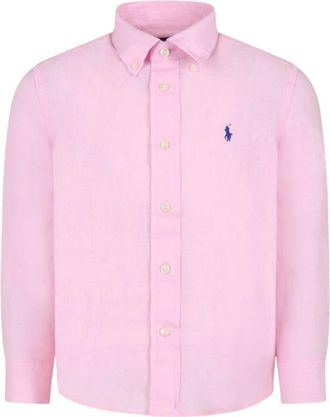 Polo Ralph Lauren Homme, Chemises, Rose, Taille: S Camicia bottoni e logo