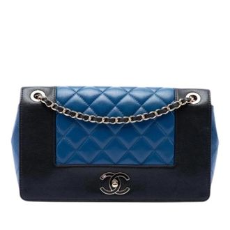 Chanel Pre-owned Double Flap Crossbody Bag - - Pre-owned - Damen - Blau - ONE SIZE