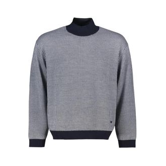 Emporio Armani Blauer Woll-Rollkragenpullover - - Knitwear - Herren - Blau - L