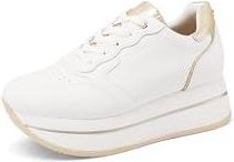 Queen Helena Renato Balestra Baskets Femme Platform Baskets Alte RB2527, Blanc, 37 EU