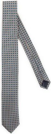 Au Printemps Paris Cravate imprimée en soie