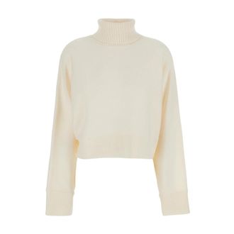 Michael Kors Cropped Rollkragenpullover - - Knitwear - Damen - Wei&szlig; - XS