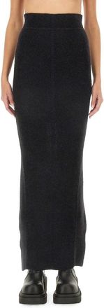 Rick Owens Femme, Jupes, Noir, Taille: 40 FR Pillar Skirt