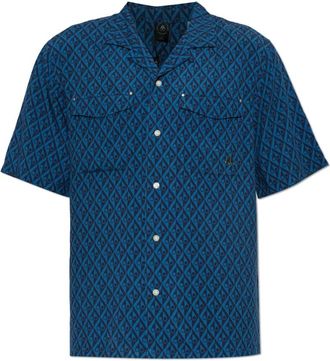 Moose Knuckles Homme, Chemises, Bleu, Taille: S Monogram Shirt