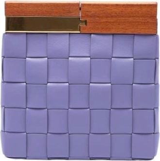 Bottega Veneta Pre-owned Snap clutch - Femme - Pre-owned - Violet - Taille: ONE Size