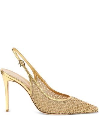 Gianvito Rossi Nikki Slingback-Pumps - Gold