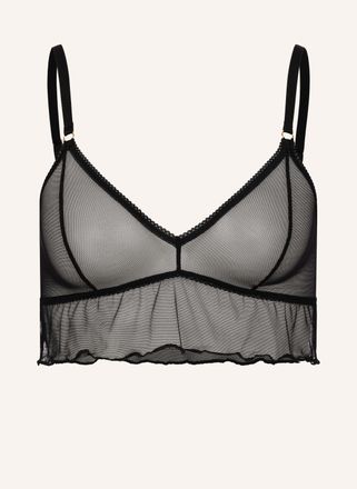 erlich textil Erlich Textil Iconic Mesh Bralette Top B&uuml;gellos Aus Recyceltem Polyamid - Verstellbare Tr&auml;ger schwarz