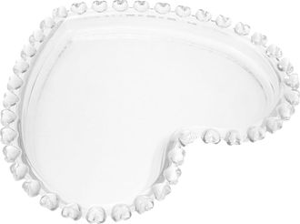 Valiclud Herzf&ouml;rmige Servierplatte aus Glas Snack und Desserttablett Dekoratives Obsttablett f&uuml;r Zuhause und Feiern