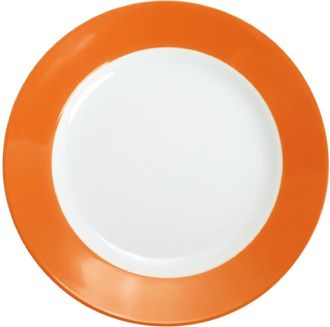 Kahla Pronto Colore Fr&uuml;hst&uuml;cksteller 20,5 cm sunset orange|oranger Beilagenteller aus Porzellan
