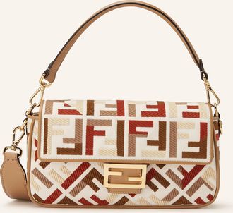Fendi Schultertasche Baguette Medium beige