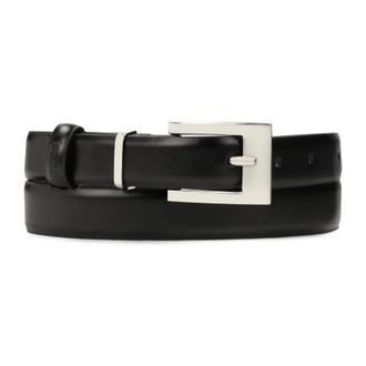 Kazar Schmaler G&uuml;rtel aus glattem schwarzem Leder - - Accessories - Damen - Schwarzk - 90 CM