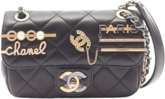 Chanel Pre-owned Sac bandouli&egrave;re vintage - Femme - Pre-owned - Noir - Taille: ONE Size