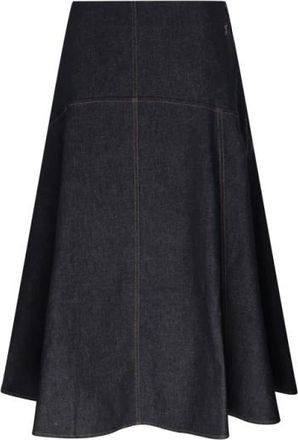 Jacquemus Femme, Jupes, Bleu, Taille: W28 La Jupe Triangle De Nimes Skirt
