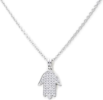 Monteverdi Damen-Halskette Handanhänger 45cm 925 Sterling Silber rhodiniert VNAMONJ-NL-0024