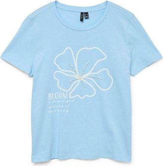 Vero Moda Kurzarmshirt VMSORA FRANCI SS TOP BOX JRS SPE GA