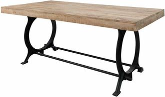 Massivmoebel24 Esstisch Altholz 220x100x80 lackiert industrial 29