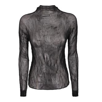Issey Miyake Femme, Blouses et Chemises, Noir, Taille: 40 FR Chiffon Twist Top