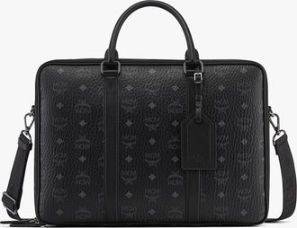 MCM Klassik Aktentasche in Visetos BLACK VISETOS