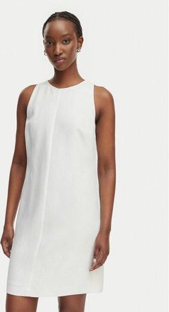 HUGO BOSS Coctailkleid Dinderal 50557447 Wei&szlig; Regular Fit