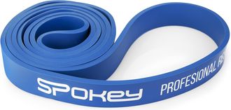 Spokey Spokey Power II Fitnessband Hard, Loop-Widerstand 20-30 kg, L208 x B 2,8 cm, 4,5 mm dick, blau, aus Latex, zum Krafttraining, Gymnastik und Aufwärmen