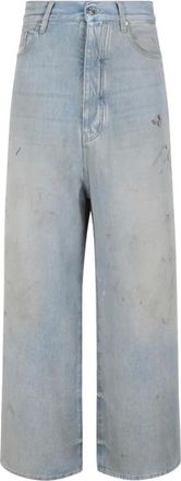 Amiri Homme, Jeans, Bleu, Taille: W34 Jean large effet us&eacute;