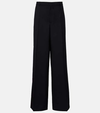 Gucci Gerade High-Rise-Hose aus Wolle