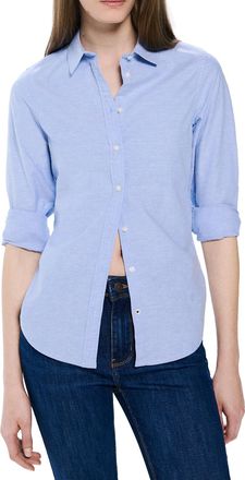 Springfield Damen 1.t.b.Camisa Oxford Spand Rec Hemd, hellblau, 40