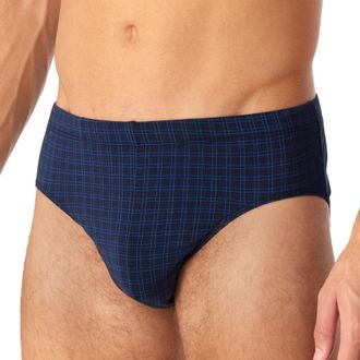 Schiesser Herren Unterwäsche blau Baumwolle & Mix Gemustert