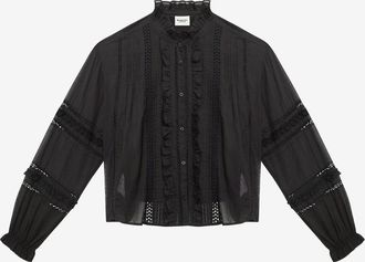 Isabel Marant Chemise Valda - Femme - Noir - Taille 34 - Marant &Eacute;toile