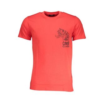 Cavalli Kurz&auml;rmeliges T-Shirt mit Rundhalsausschnitt - - Tops - Herren - Rot - L