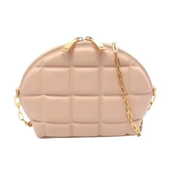 Bottega Veneta Sac bandouli&egrave;re matelass&eacute; demi-lune Pre-owned - Femme - Pre-owned - Beige - Taille: ONE Size