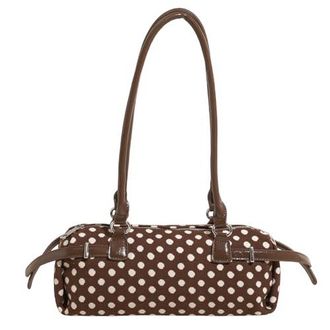 Generic Sac &agrave; main en toile &agrave; pois pour femme - Grande capacit&eacute; - &Eacute;l&eacute;gant - Pour voyage, travail et usage quotidien, caf&eacute;, 360.00x320.00x110.00mm