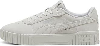 Puma Puma Womens Carina Leather Shoes Sneaker, 2.0 Suede Cool Light Gray-Cool Mid Gray, 11