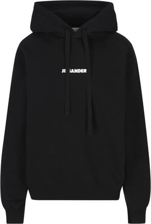 Jil Sander Hoodie mit Kordelzug - Schwarz